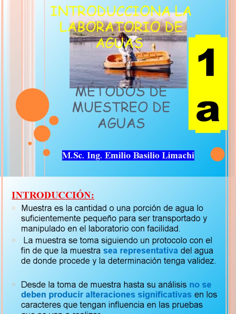1 Muestreo y Control en Lab de Aguas B. LIMACHI | PDF | Agua | Muestreo (Estadísticas)