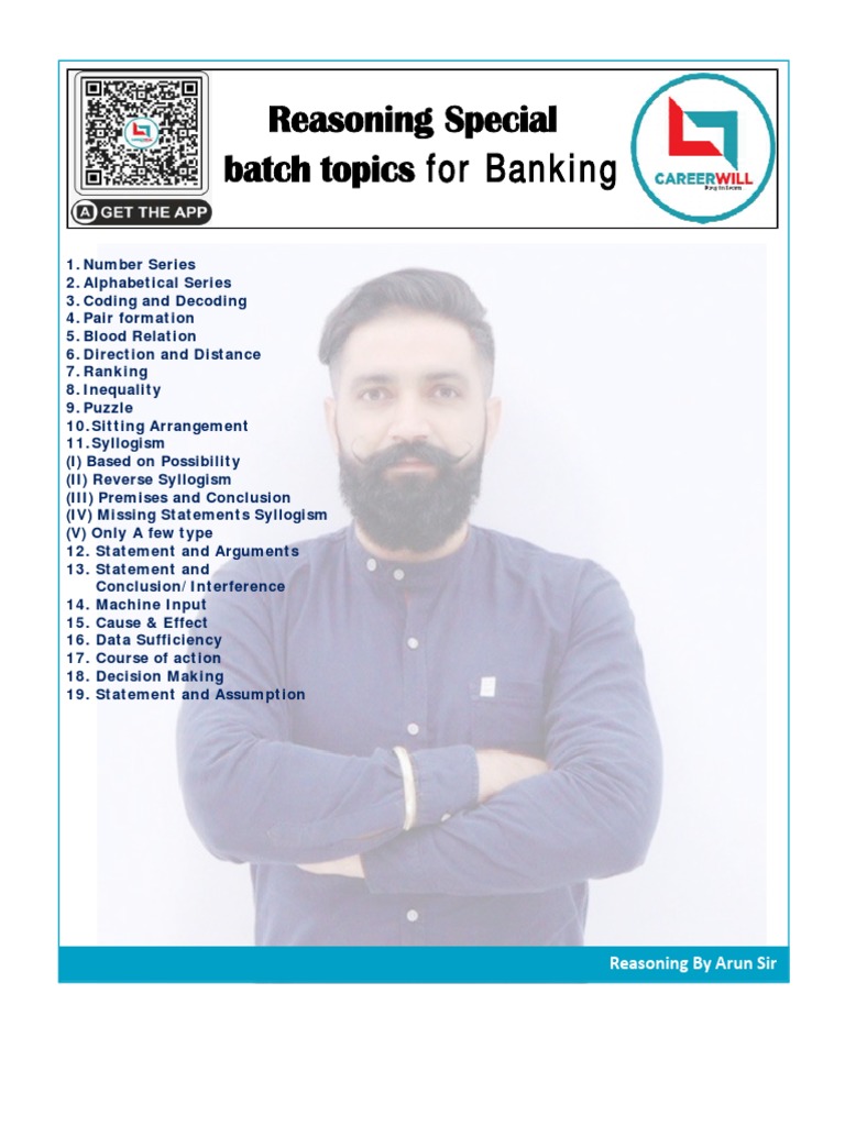 Banking Reasoning Syllabus Overview | PDF