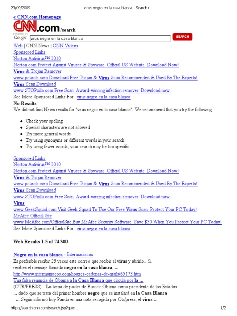 Virus Negro en La Casa Blanca - Search Results For Virus Negro en La Casa Blanca - CNN | PDF ...
