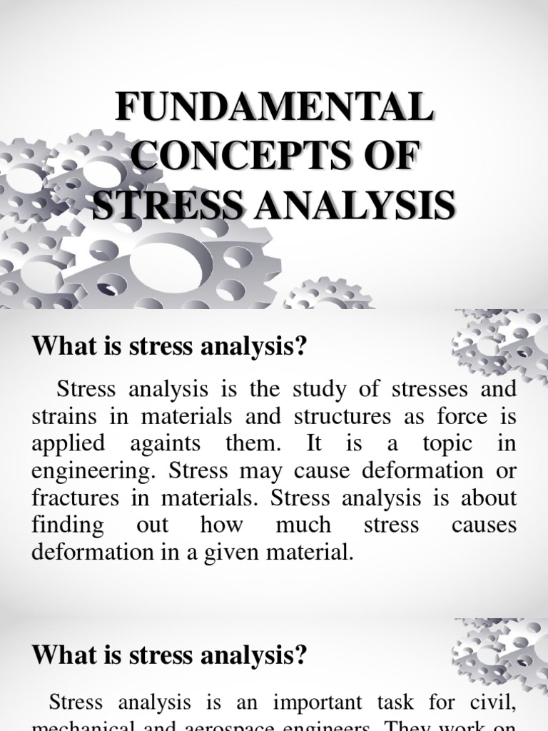 Fundamental Concepts of Stress Analysis PDF | PDF
