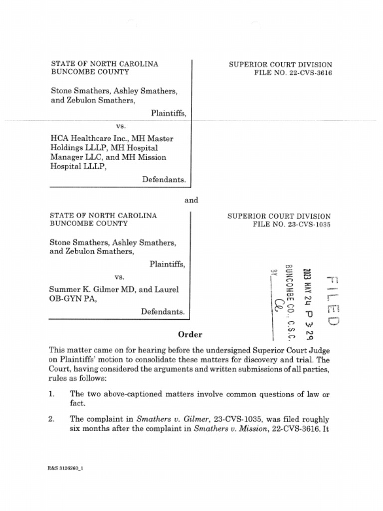 Order To Consolidate | PDF