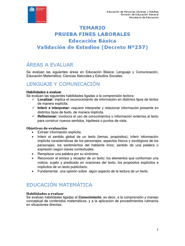 Basica Laboral - Temario-Preguntas Ejemplos-Sitios de Ayuda | PDF | Sitios web | Conocimiento