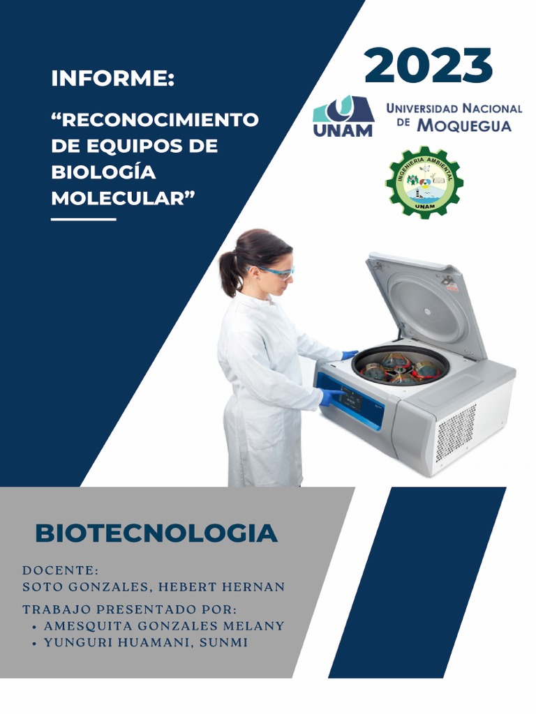 Informe De Equipos Del Laboratorio De Biotecnologia Pdf Reacción En Cadena De La Polimerasa