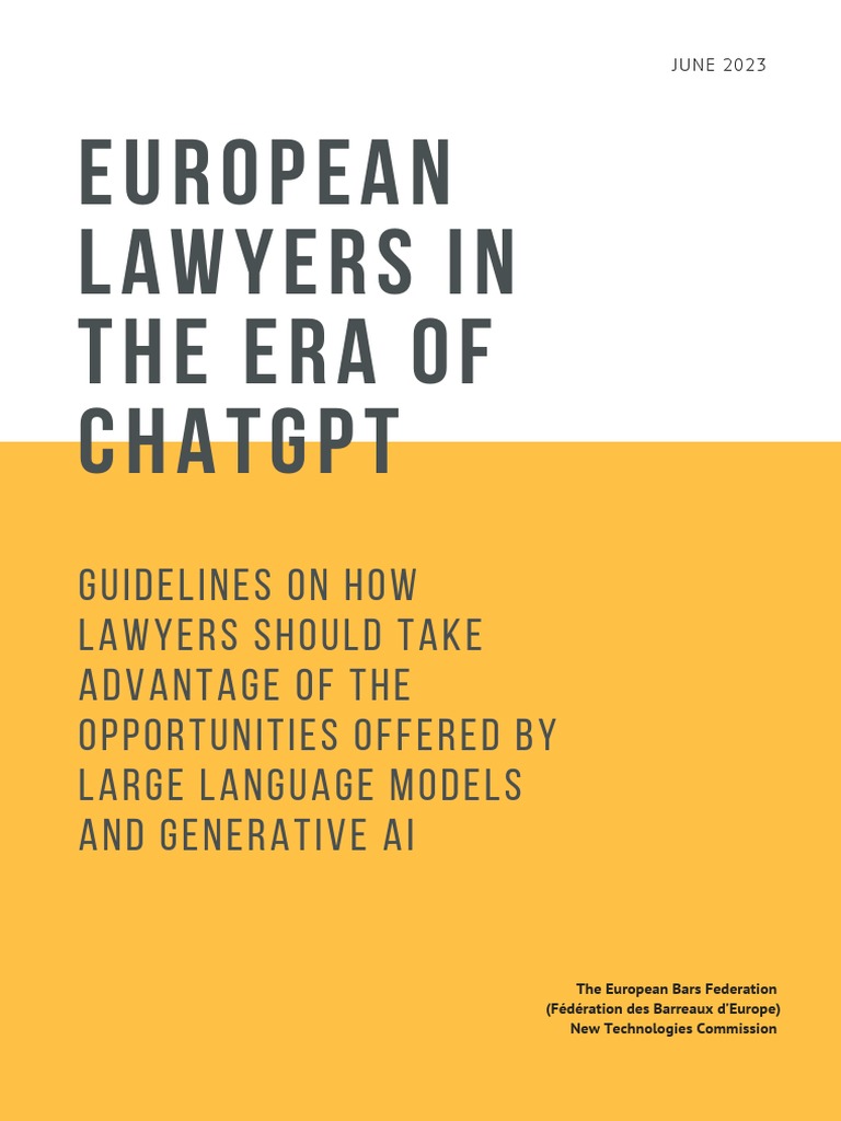 Chatgpt Fbe Guidelines Lawyers | PDF | Artificial Intelligence ...