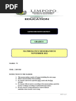 Mathematics Grade 8 Term 3 2023 Test-1 | PDF | Euclidean Geometry ...