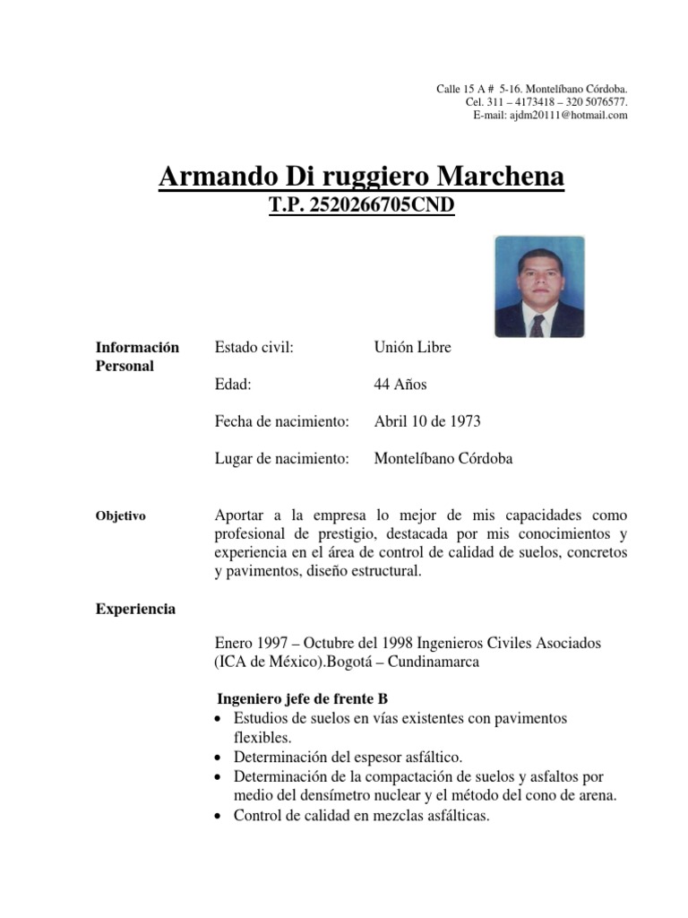 Armando Di Ruggiero M 2018 Esp Estructuras | PDF | Ingeniero civil ...
