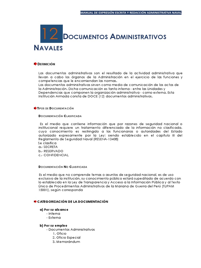 Manual Documentos Administrativos | PDF | Perú