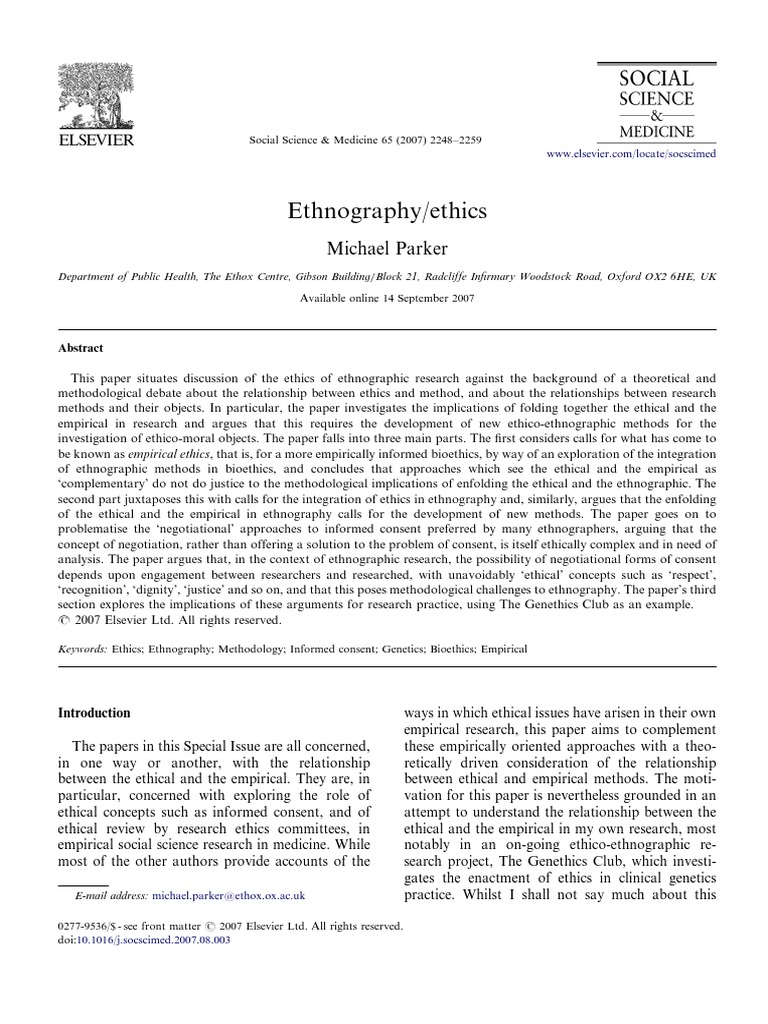Parker 2007 | PDF | Ethnography | Anthropology