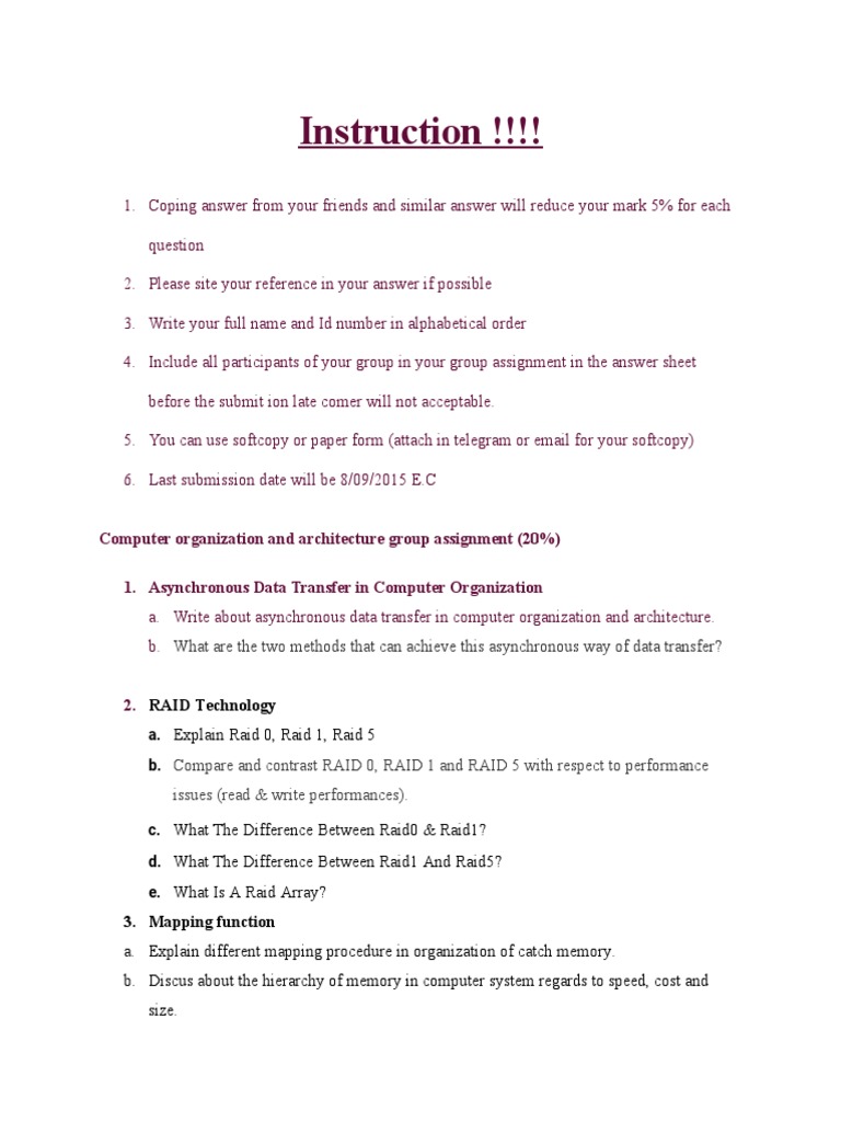 Coa Assignment | PDF