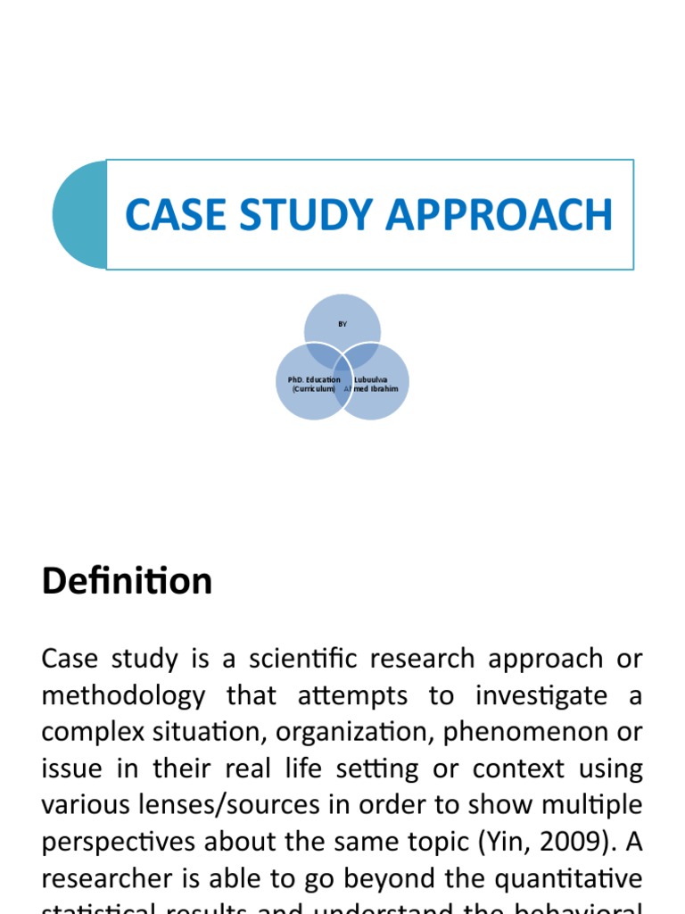 Case Study Approach | PDF | Methodology | Observation