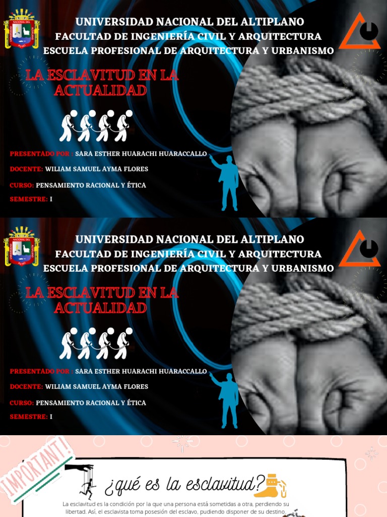 Esclavitud Moderna en el Siglo XXI | PDF | Trata de personas | Esclavitud