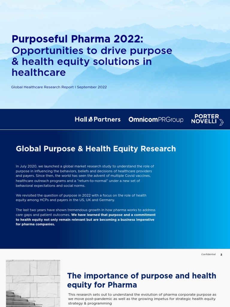 Purpose Health Equity Report 1 | PDF | Health Equity | Pharmaceutical ... Purpose Health Equity Report 1 | PDF | Health Equity | Pharmaceutical ...