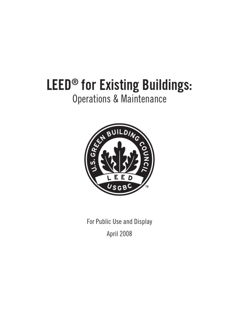 Leed For Existing Buildings | PDF | Efficient Energy Use | Green Building