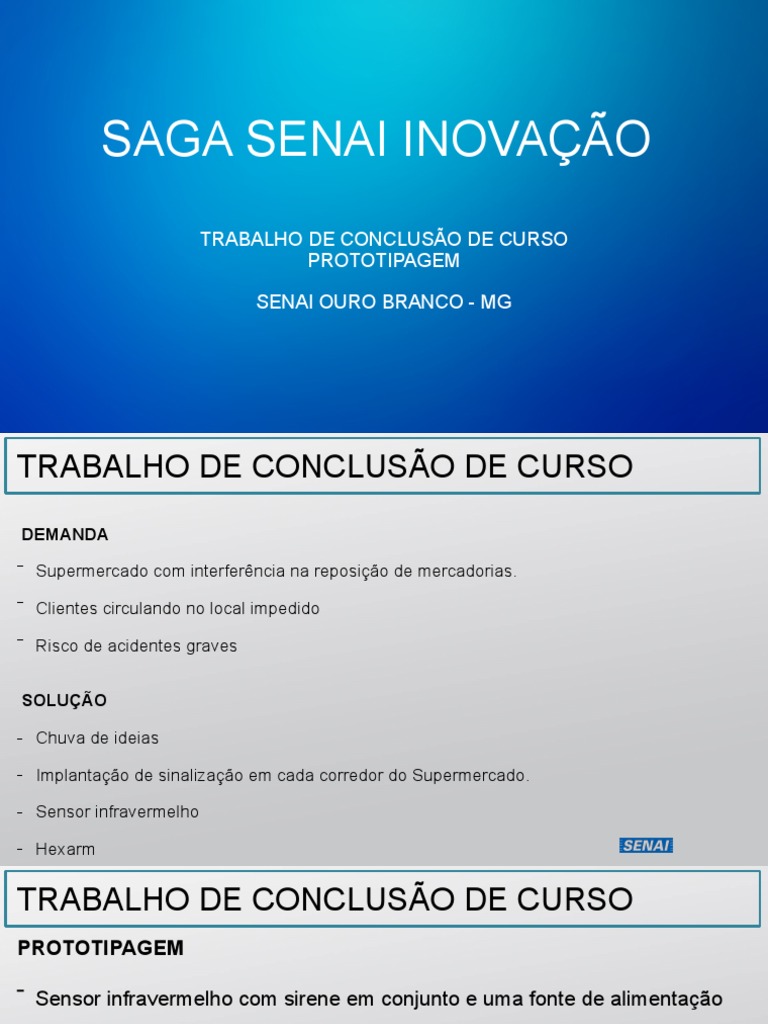 Saga - Senai - Mod TCC - Eletromecanica | PDF