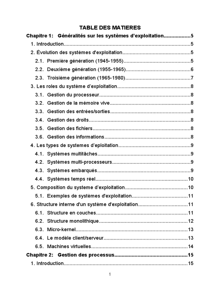 Cours SE2 | PDF | Système d'exploitation | Fichier informatique