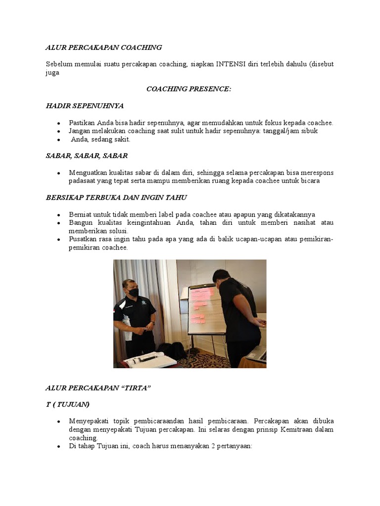 Alur Percakapan Coaching | PDF