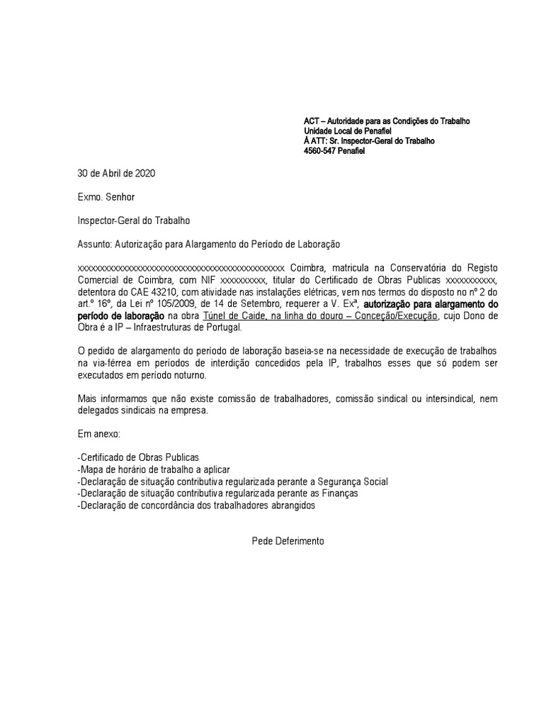 ACT Horario Noturno | PDF