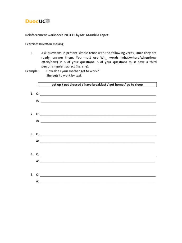 Reinforcement Worksheet for English Tenses | PDF | Linguistics | Grammar