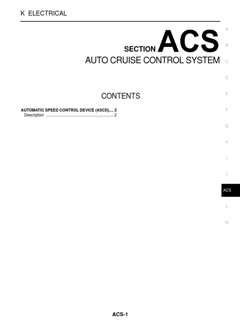 Auto Cruise Control System Overview | PDF
