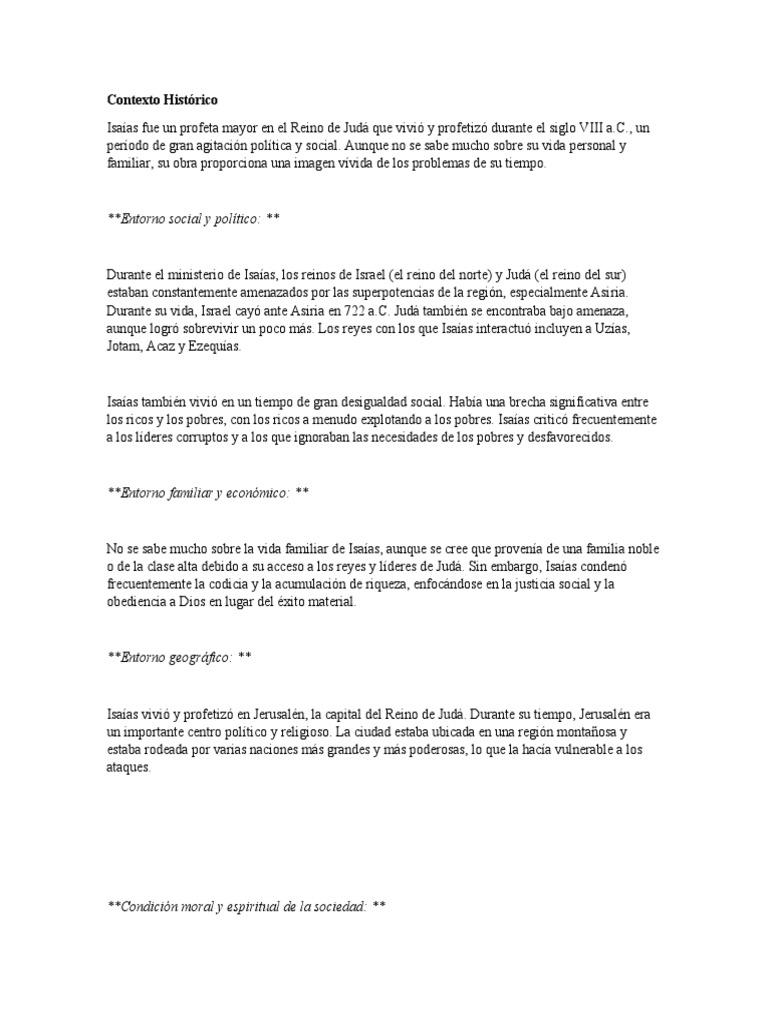 Contexto Histórico | PDF