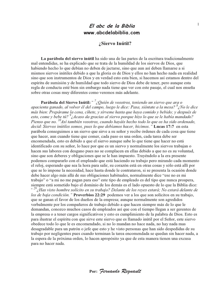 Siervo Inutil | PDF | Cristo (título) | Jesús