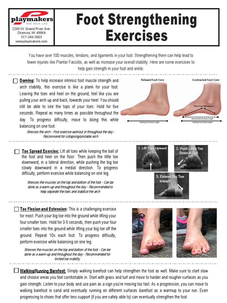 Foot Strengthening Exercises | PDF | Foot | Human Leg
