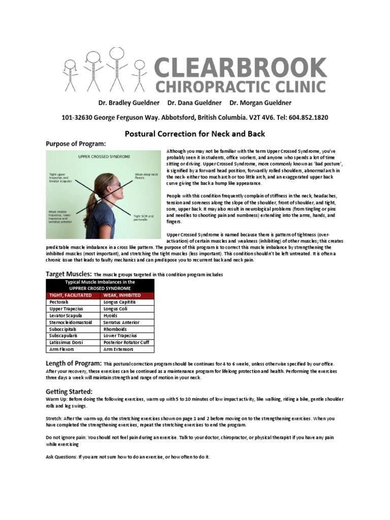 Rehab For Postural Correction | PDF | Shoulder | Anatomical Terms Of Motion