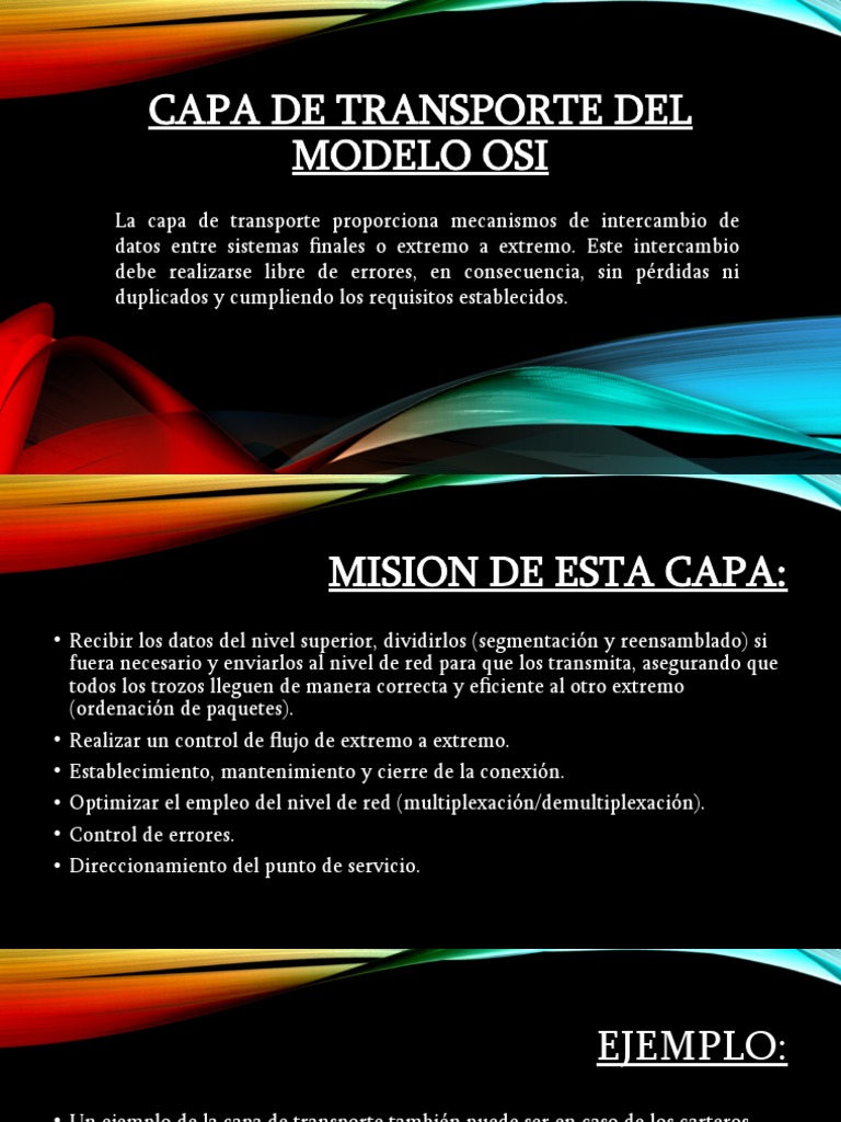 Capa de Transporte Del Modelo Osi | PDF