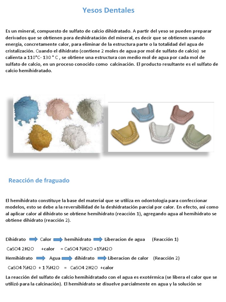 Yesos Dentales | PDF