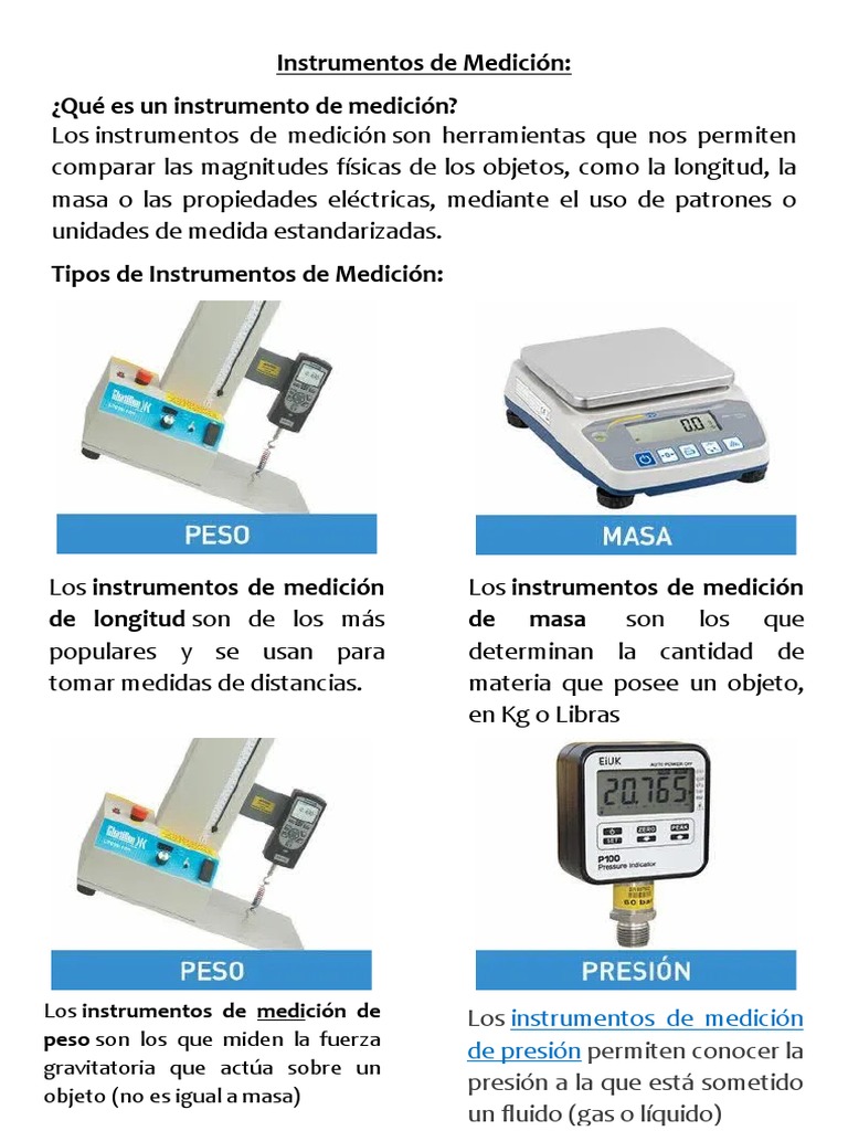 Instrumentos de Medición | PDF