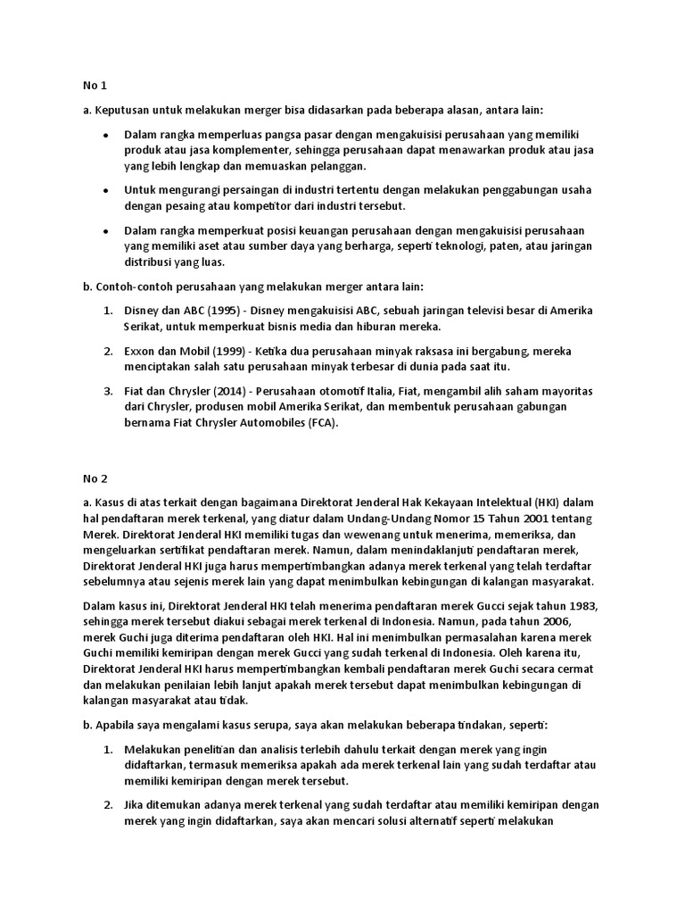 TMK 2 Hukum Bisnis | PDF