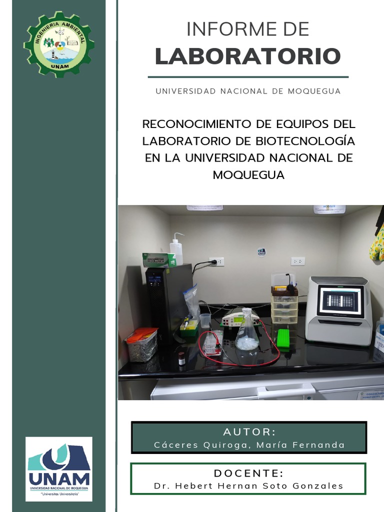 Informe de Equipos de Laboratorio | PDF | Reacción en cadena de la ...