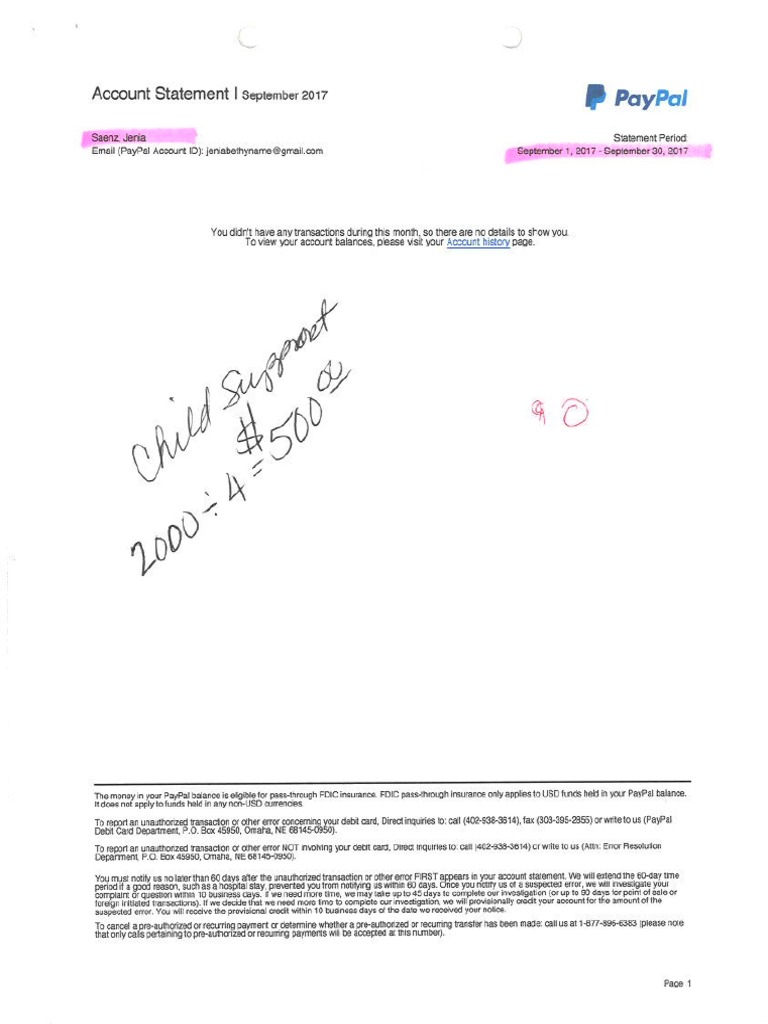 Paypal Statement | PDF