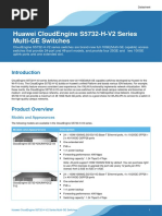 Huawei CloudEngine S6730-H-V2 Series 10GE Switches Datasheet | PDF | Computer Network | Network ...