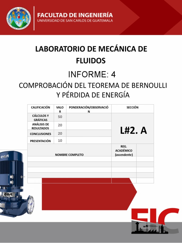 Reporte 4 G-A Lab Fluidos | PDF | Presión | Ingeniería mecánica