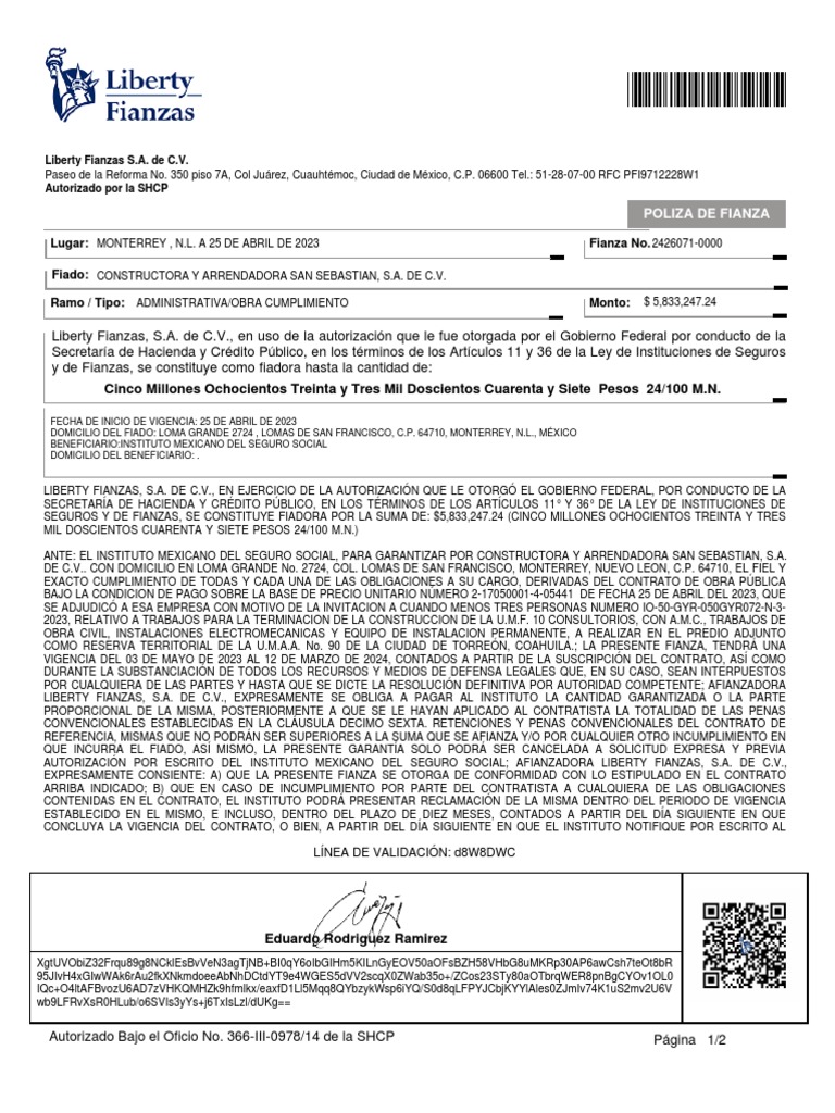 Cinco Millones Ochocientos Treinta y Tres Mil Doscientos Cuarenta y ...