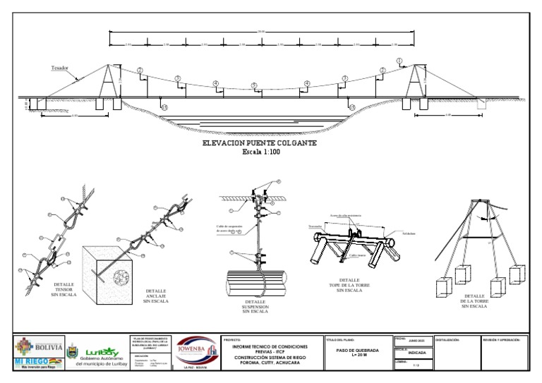 PASO DE QUEBRADA 20 M | PDF | Ingeniero civil | Ingeniería estructural