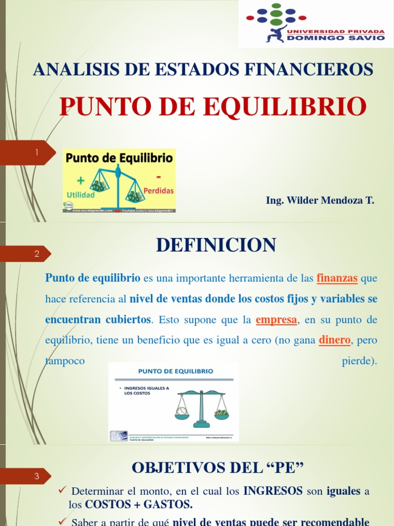 Unidad Ii - 1 Punto de Equilibrio | PDF | Economias | Ciencias económicas