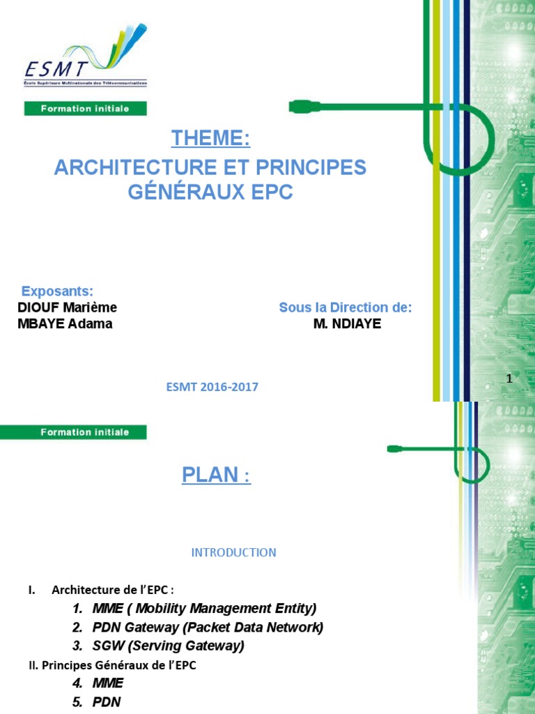 Architecture Et Principes Généraux EPC | PDF | GSM | Ingénierie des télécommunications