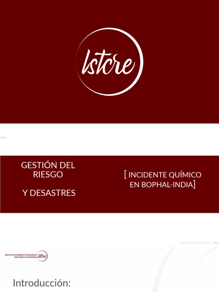 Presentaciones PPT Bophal | PDF | Química