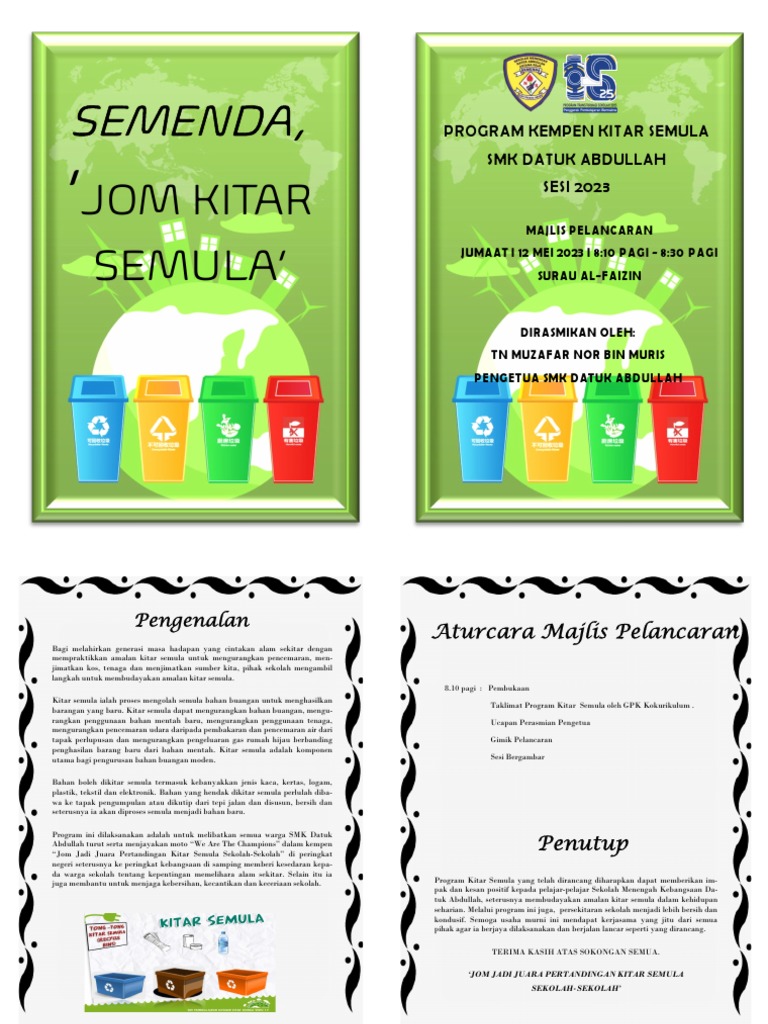 Buku Program Kitar Semula 2023 | PDF