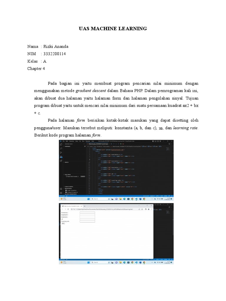 Rizki Ananda - 3332200114 - UAS Machine Learning | PDF