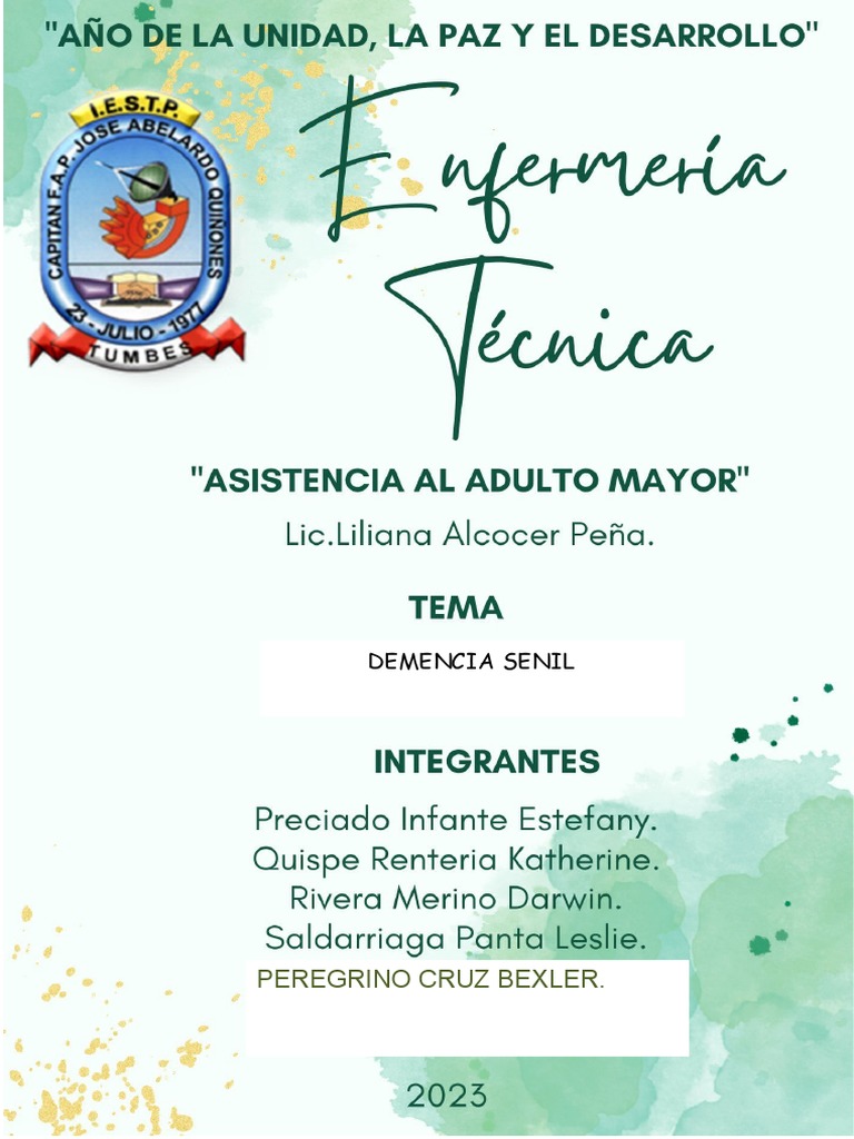 Demencia Senil Informe | PDF | Demencia | Vejez