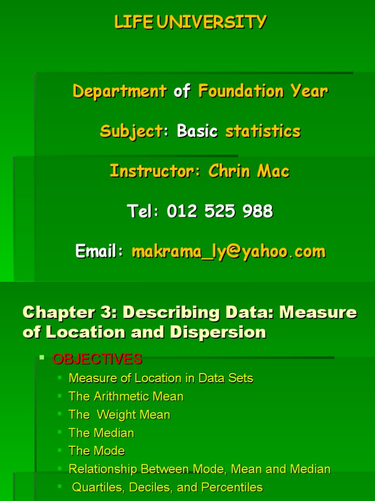 BS3. Statistics | PDF | Mean | Mode (Statistics) BS3. Statistics | PDF | Mean | Mode (Statistics)