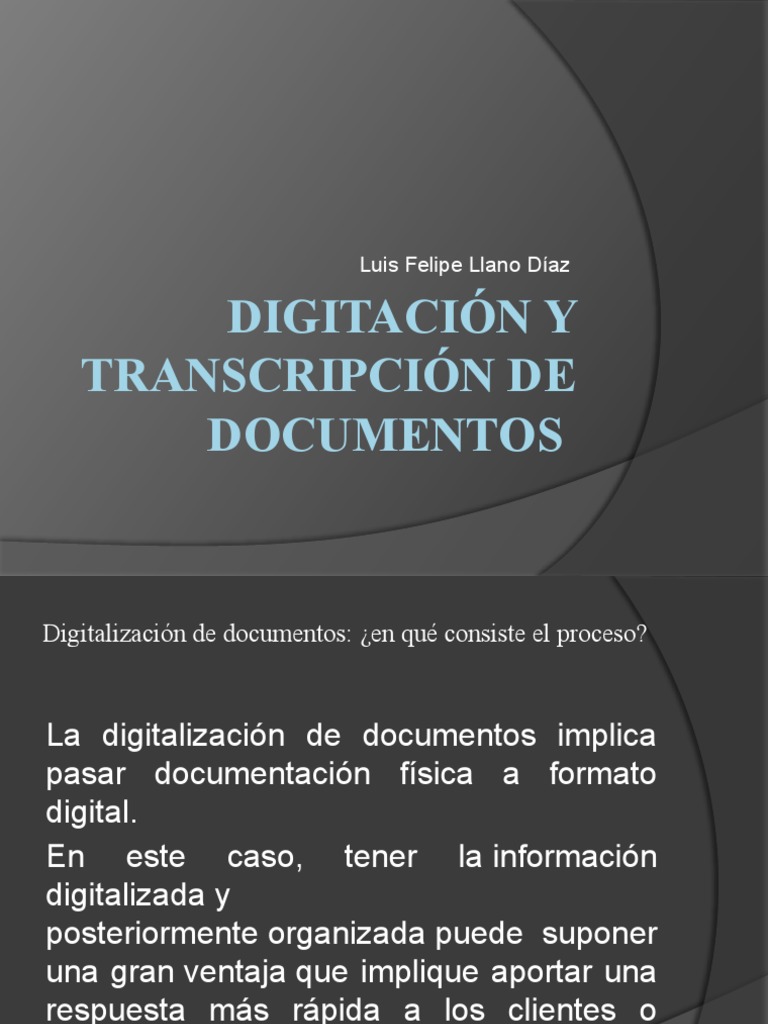 Digitación y Transcripción de Documentos | PDF | Teclado | Información