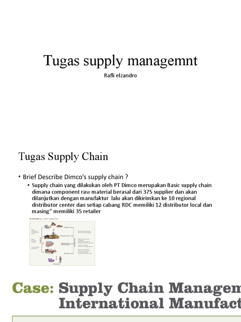 Supply Management Tugas | PDF