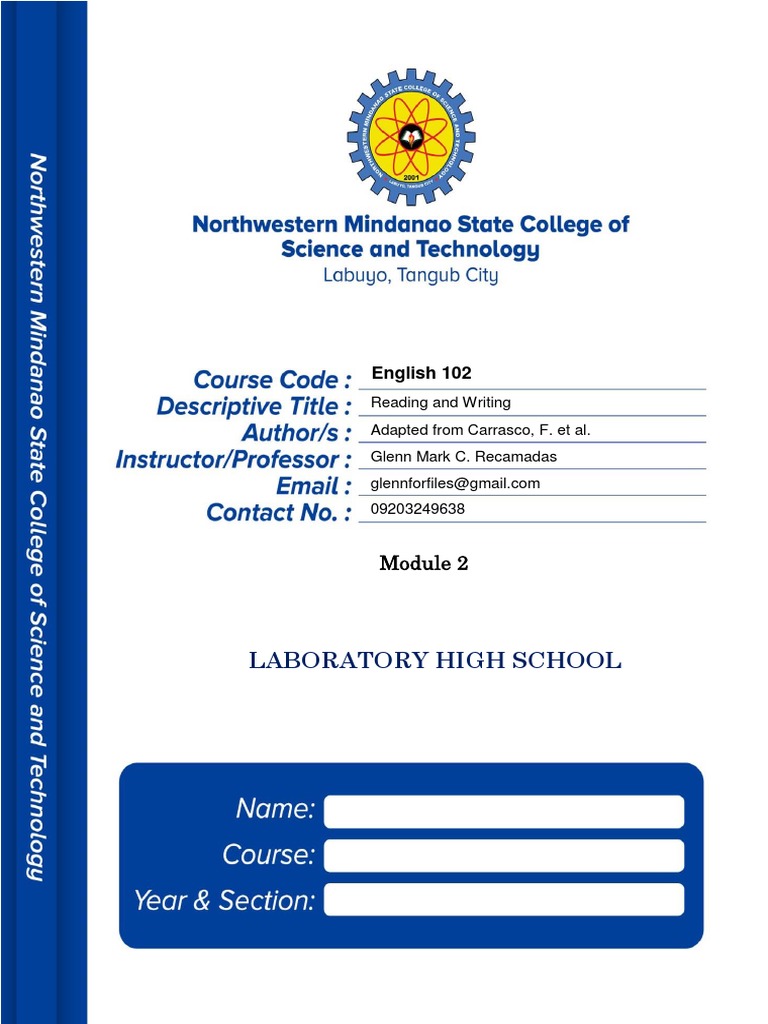 English 102 Reading Writing Module 2 Pdf Argument Knowledge