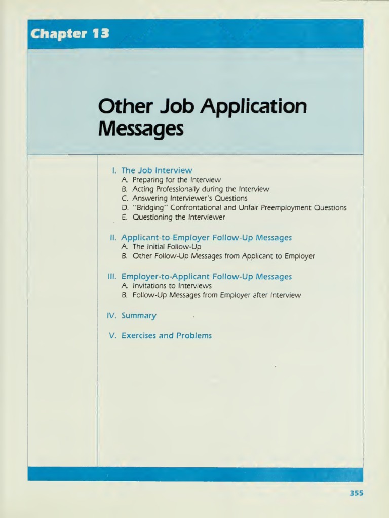 The Job Interview | PDF | Job Interview | Nonverbal Communication