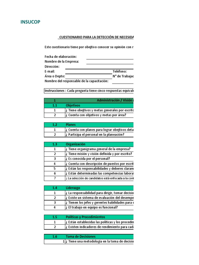 DNC Insucop pdf | PDF | Evaluación de desempeño | Toma de decisiones