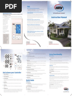 HRV Control Panel Adjustment Guide | PDF | Ventilation (Architecture ...